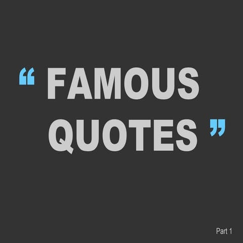 Power Point Templates - 26 famous quotes | PPT