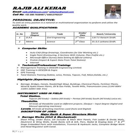 Rajib Ali CV (Final) | PDF