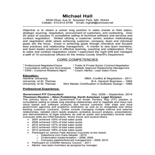 Mike Hall Resume | DOCX