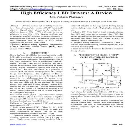 high efficiency led drivers a review | PDF | Consumer Electronics | Technology & Computing