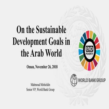 On the Sustainable Development Goals in the Arab World | PPT