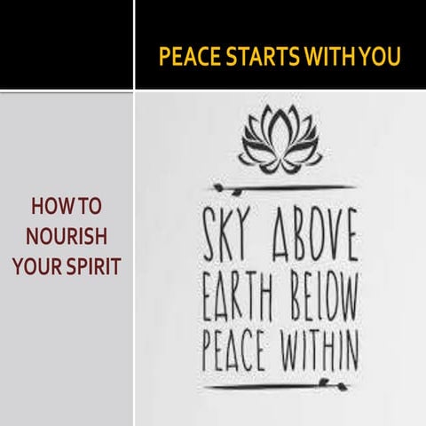 Peace starts with you | PPTX