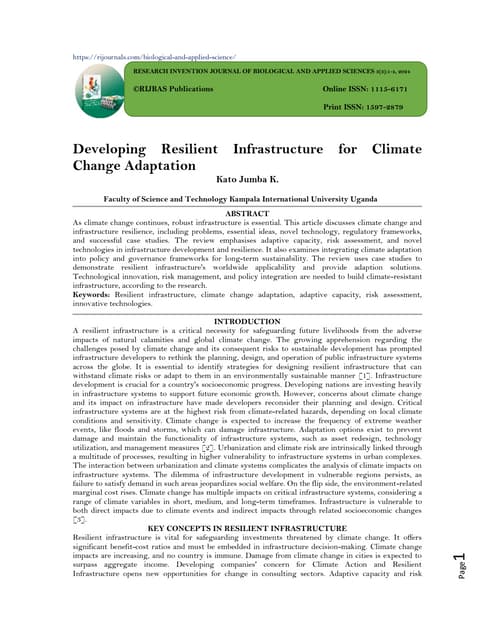 Infrastructure Resilience Infographic | PDF