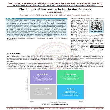 The Impact of Innovation in Marketing Strategy | PDF
