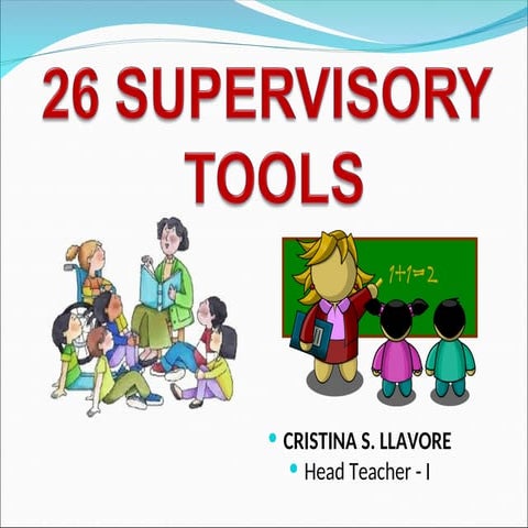 The 26 TOOLS for classroom observation.ppt