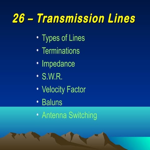 26 Transmission Lines | PPT