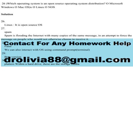 26 Which Operating System Is An Open Source Operating System Distribpdf 