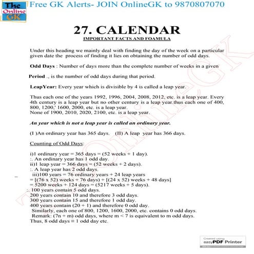 27. calender | PDF