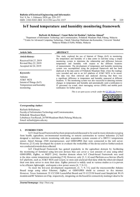 Weather Station Using IoT | PPT