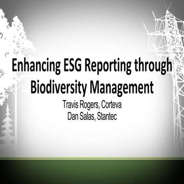 Enhancing ESG Through Biodiversity Management | PPTX