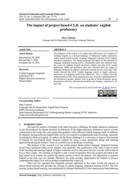 clil: A Integrated Approach to Language andContent | PPT