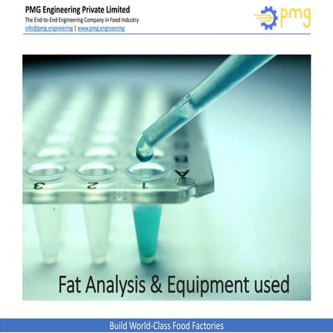 Equipment used for Fat Analysis.pptx.... | PPT