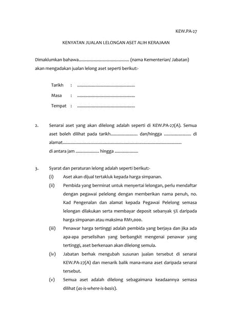 1.kew.pa 1 (borang laporan penerimaan aset alih) | DOC