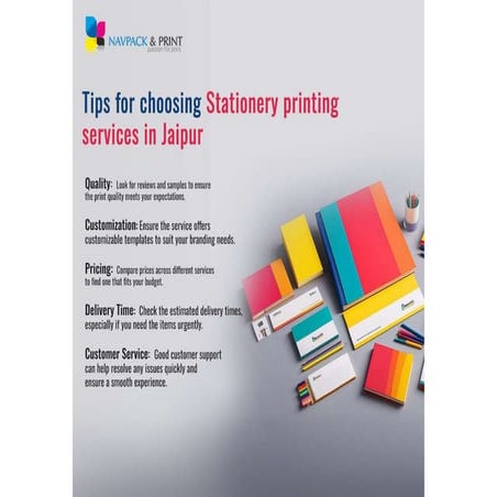 Affordable Stationery Printing Services in Jaipur | Navpack n Print | PDF