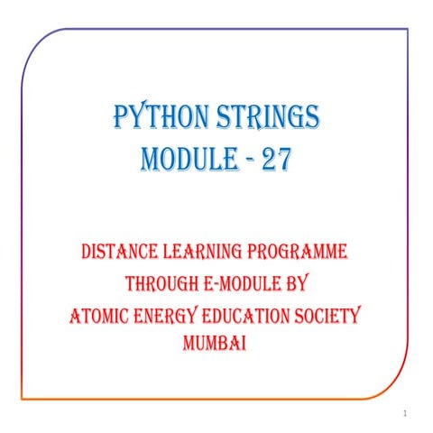 Python String Module Number 27 With Examples Ppt 3877