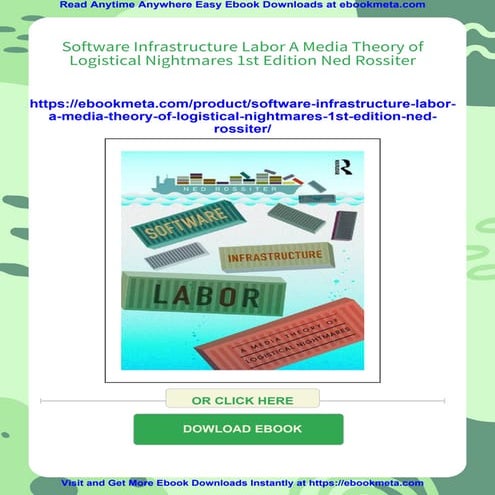 Software Infrastructure Labor A Media Theory of Logistical Nightmares ...