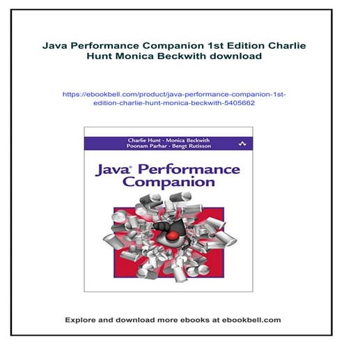 Java Performance Companion 1st Edition Charlie Hunt Monica Beckwith | PDF