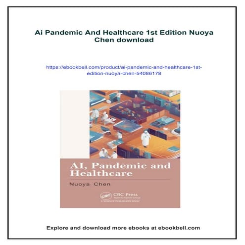 Ai Pandemic And Healthcare 1st Edition Nuoya Chen | PDF