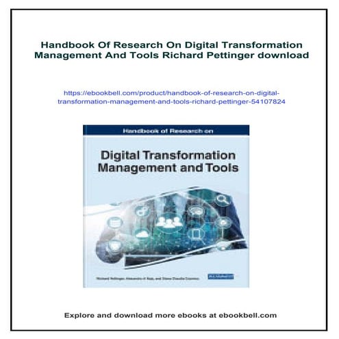 Handbook Of Research On Digital Transformation Management And Tools ...