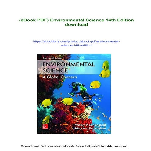(eBook PDF) Environmental Science 14th Edition | PDF
