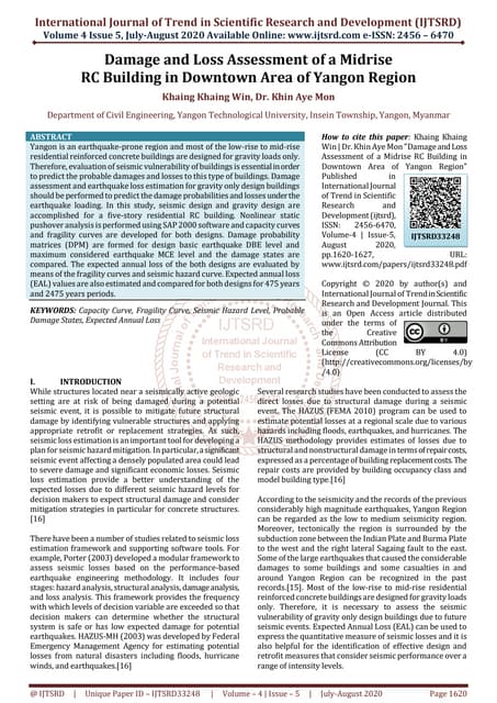 Seismic critera & design requirements(myanmar national building code ...