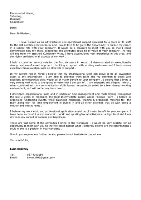 Isaac Govender Cover Letter | PDF