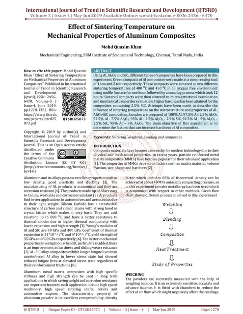 Analysis of Mechanical and Metallurgical Properties of Al- Fly Ash Composite Material | PDF