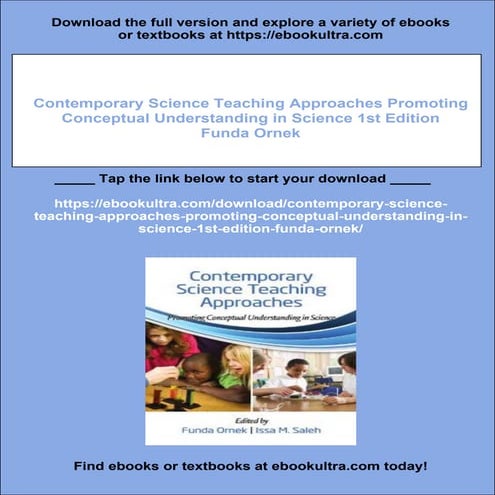 Contemporary Science Teaching Approaches Promoting Conceptual ...