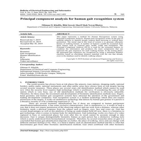 Using skeleton model to recognize human gait gender | PDF