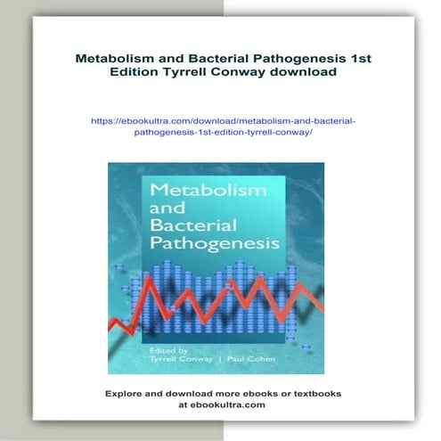 Metabolism and Bacterial Pathogenesis 1st Edition Tyrrell Conway | PDF