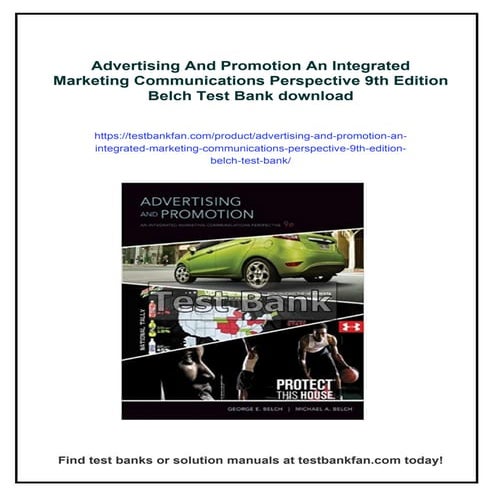 Advertising And Promotion An Integrated Marketing Communications ...
