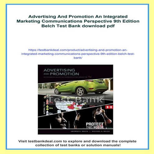 Advertising And Promotion An Integrated Marketing Communications ...