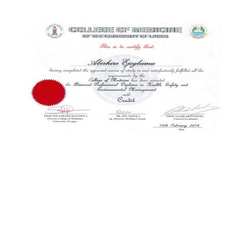 Unilag diploma pdf | PDF