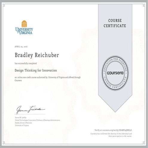 Darden Design Thinking Certificate | PDF
