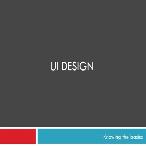 UI / UX Design Presentation | PPTX