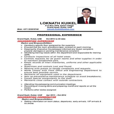 CV Supervisor | DOCX