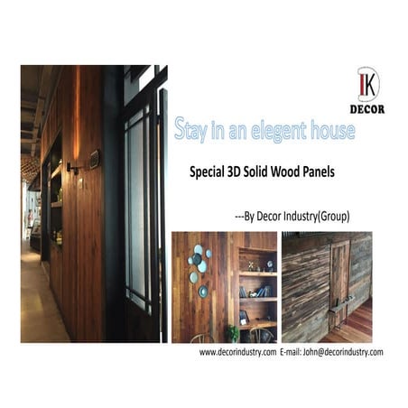 2016 Solid wood wall panels | PPT