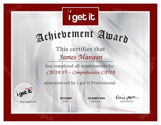 Catia Certificate | PPT