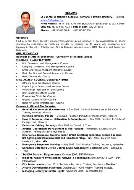 Brig khalid cv | DOC