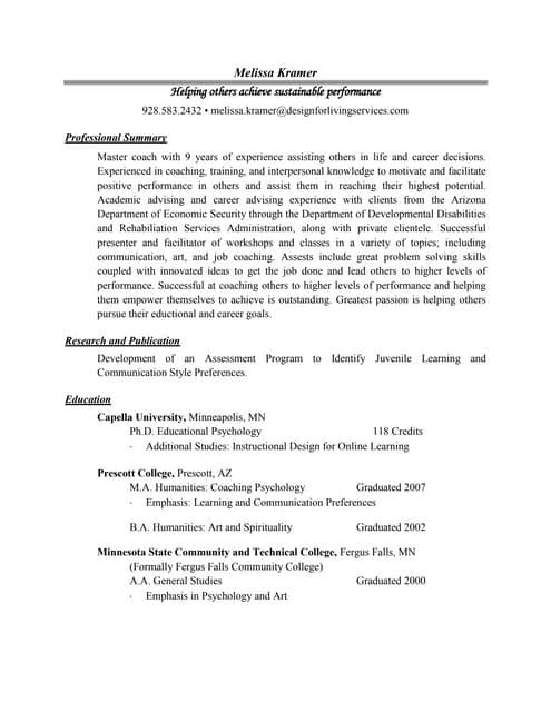 Resume of Mindy Maddox | PDF