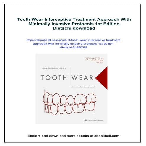 Tooth Wear Interceptive Treatment Approach With Minimally Invasive ...