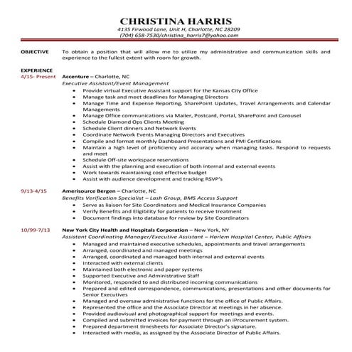 Christina Harris Resume - 12-2015 | DOC