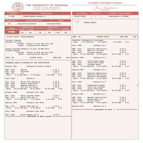 JENKINS UGA transcript | PDF
