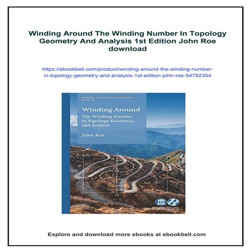 Winding Around The Winding Number In Topology Geometry And Analysis 1st ...