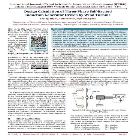 Design Calculation of Three Phase Self Excited Induction Generator ...