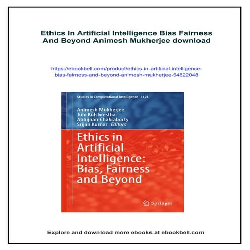 Ethics In Artificial Intelligence Bias Fairness And Beyond Animesh ...