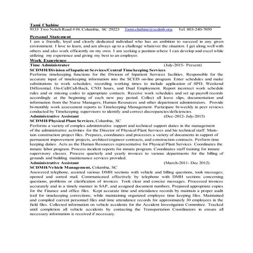 Tami Goff Chahine's Resume' | DOCX