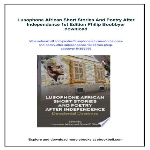 Lusophone African Short Stories And Poetry After Independence 1st ...