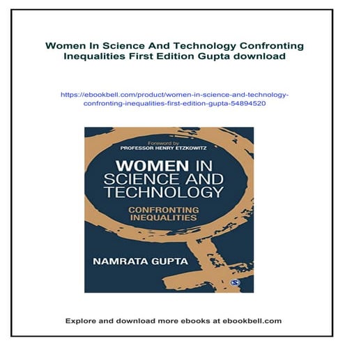Women In Science And Technology Confronting Inequalities First Edition ...