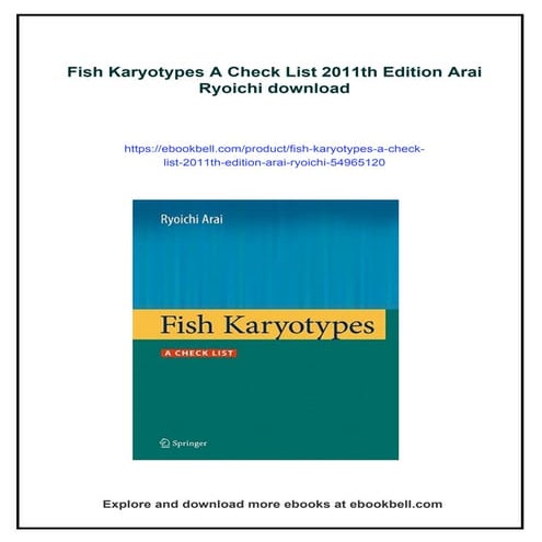 Fish Karyotypes A Check List 2011th Edition Arai Ryoichi | PDF